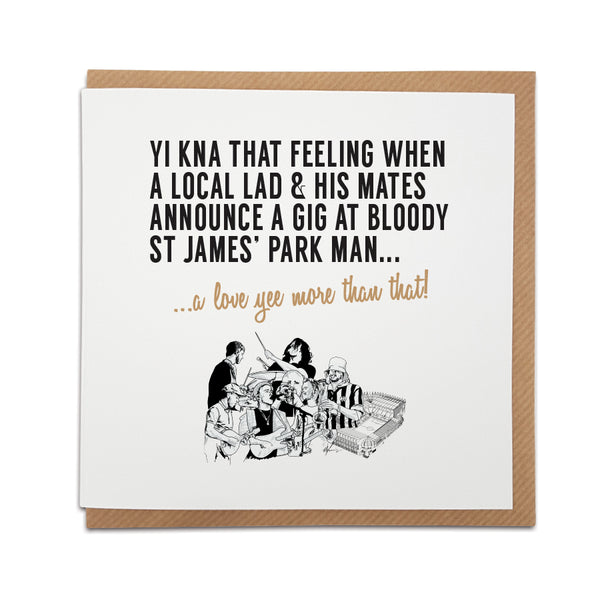 Sam Fender St James' Park Stadium Gig | Card | Newcastle Merchandise ...